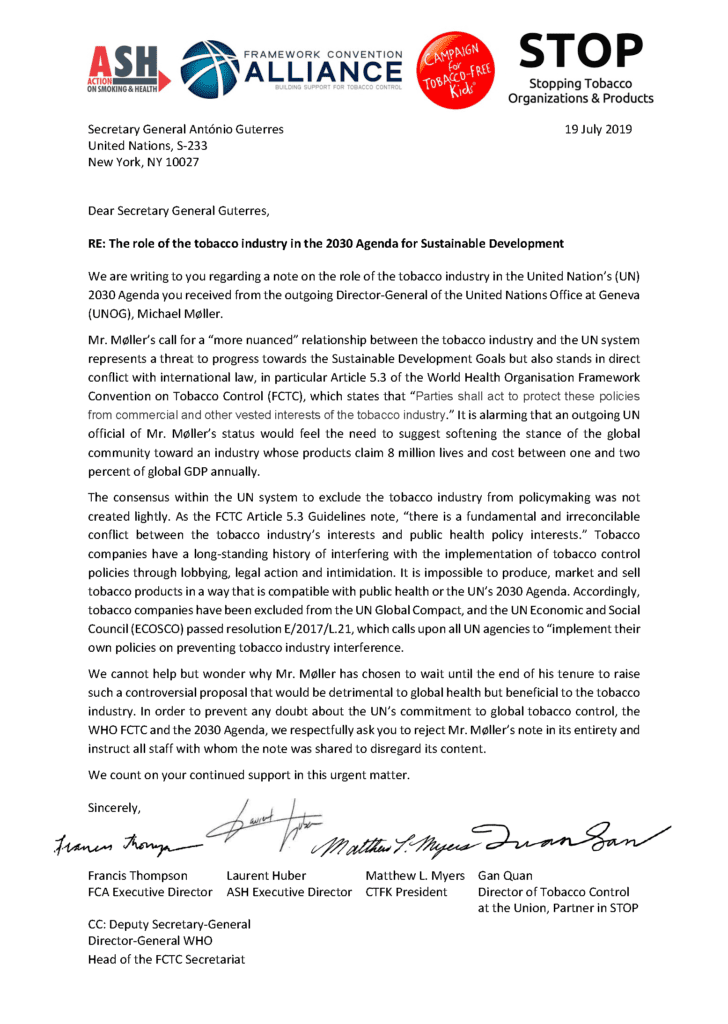 Joint Letter to the United Nations Secretary-General – ASH > Action on ...